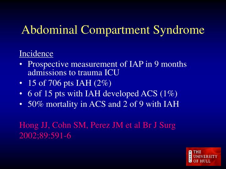 PPT - Abdominal Compartment Syndrome PowerPoint Presentation - ID:3317158