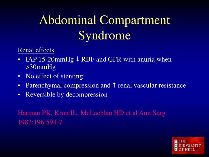 PPT - Abdominal Compartment Syndrome PowerPoint Presentation - ID:3317158