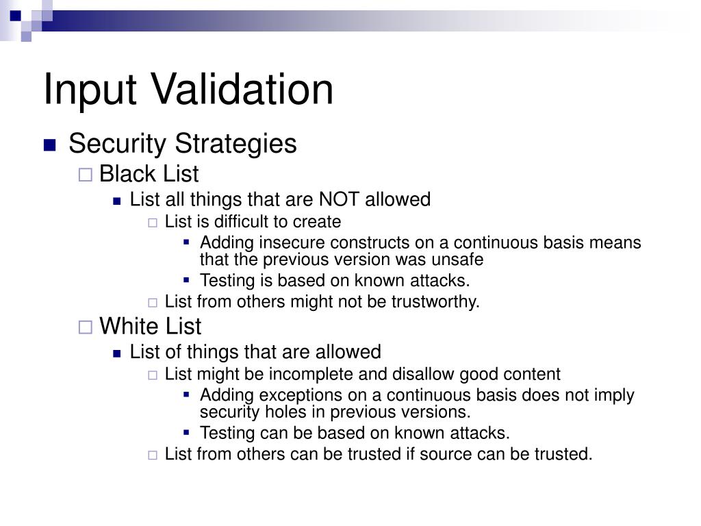 PPT - Input Sanitization PowerPoint Presentation, free download - ID ... PPT - Input Sanitization PowerPoint Presentation, free download - ID ...