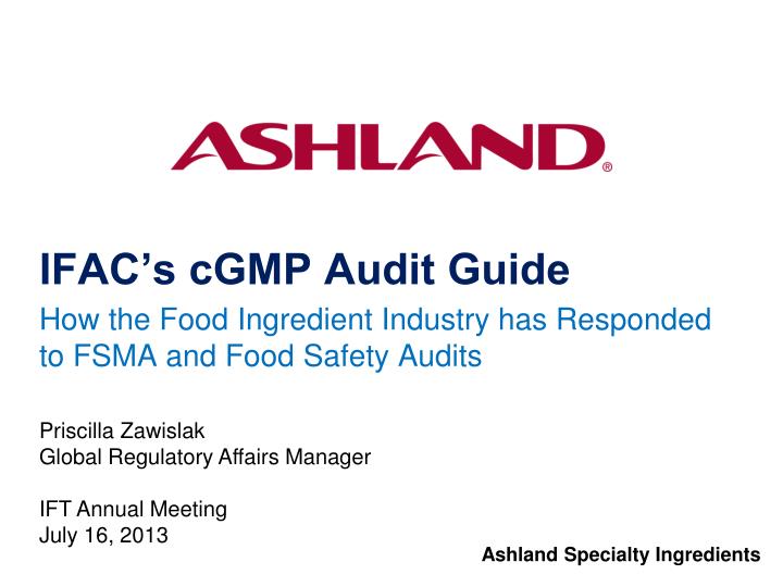 PPT - IFAC’s cGMP Audit Guide PowerPoint Presentation, free download ...