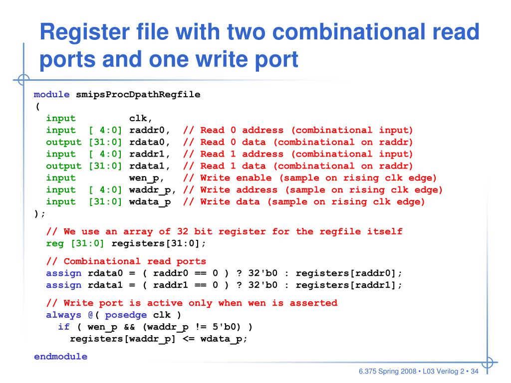 PPT - Verilog 2 - Design Examples PowerPoint Presentation, free ...