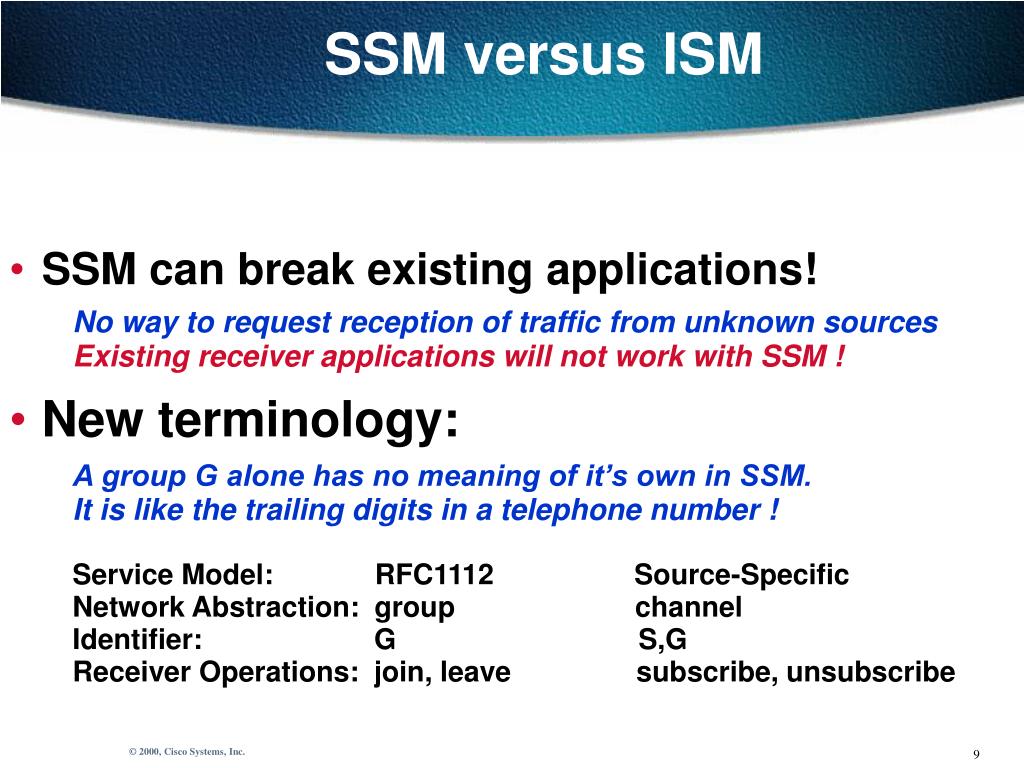 Ppt Source Specific Multicast Ssm For Application Developers Powerpoint Presentation Id