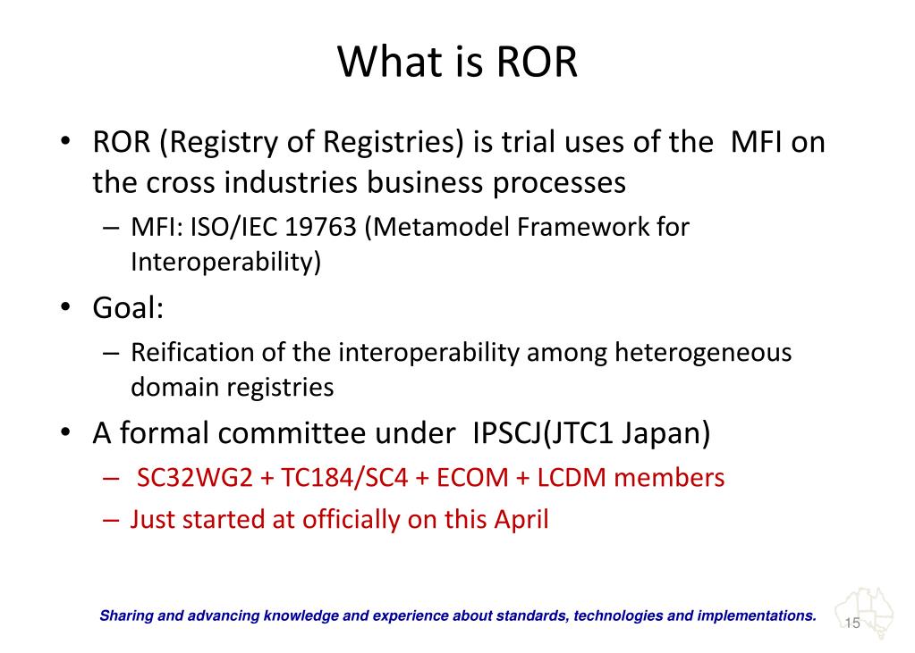 PPT - Request for Study Period on “MFI for ROR” Hajime Horiuchi Tokyo ...