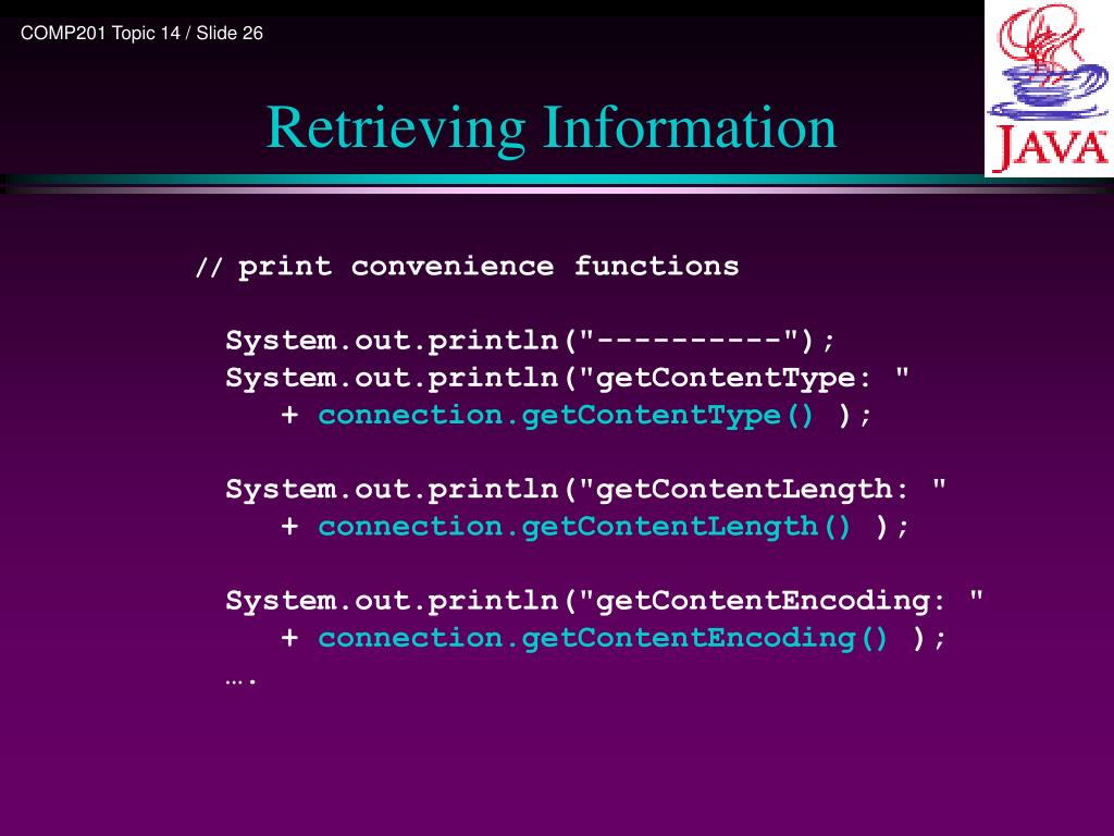 Ppt Comp201 Java Programming Part Iii Advanced Features Powerpoint Presentation Id3319911