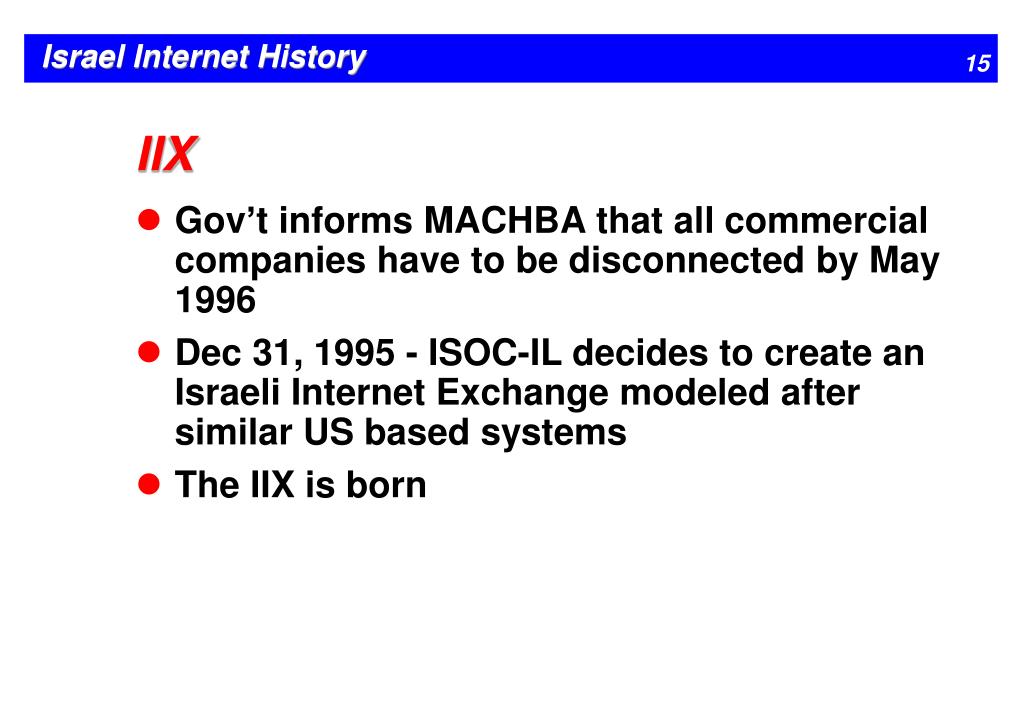PPT - The Early History of the Israeli Internet PowerPoint Presentation ...