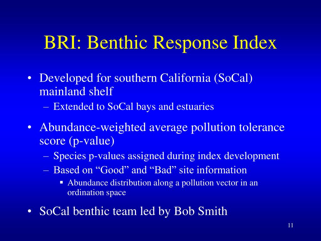 PPT - Measuring Benthic Invertebrate Community Condition in California ...