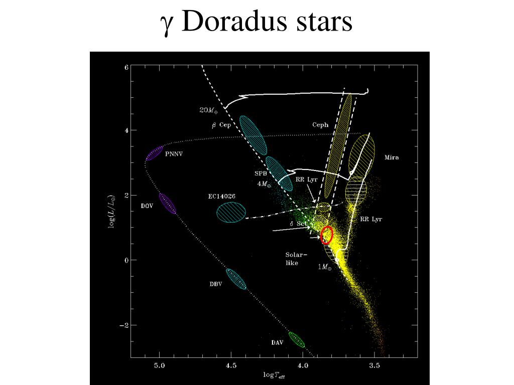 PPT - Asteroseismology of Gamma Doradus, Beta Cephei, Delta Scuti and ...