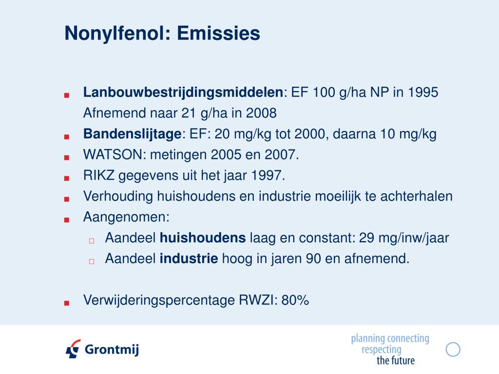PPT - Aanvullingen in de EmissieRegistratie voor 5 stofgroepen ...