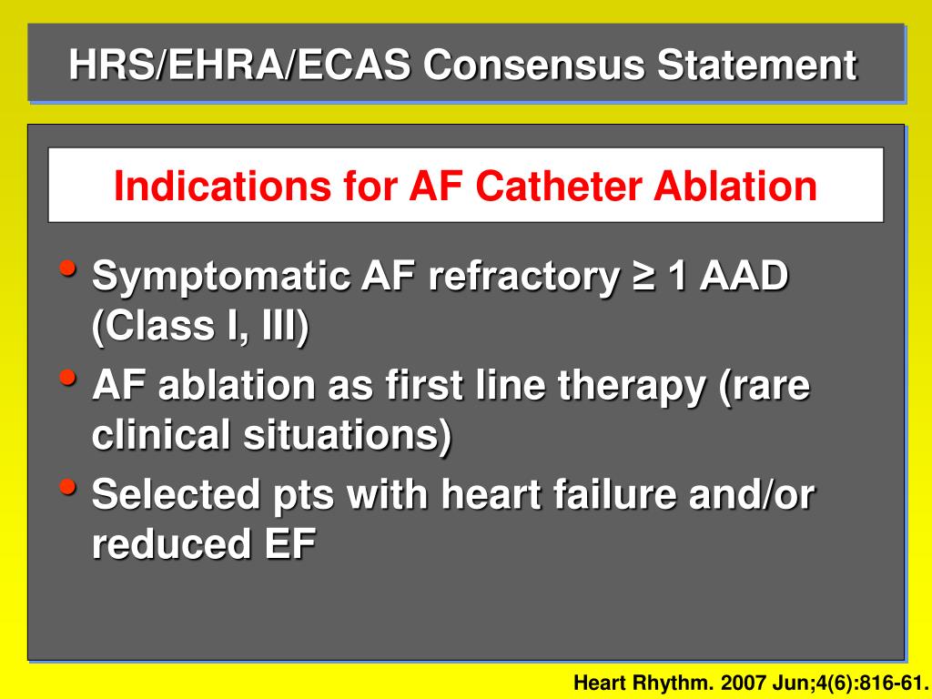 PPT - HRS/EHRA/ECAS Consens us Statement on Catheter and Surgical ...