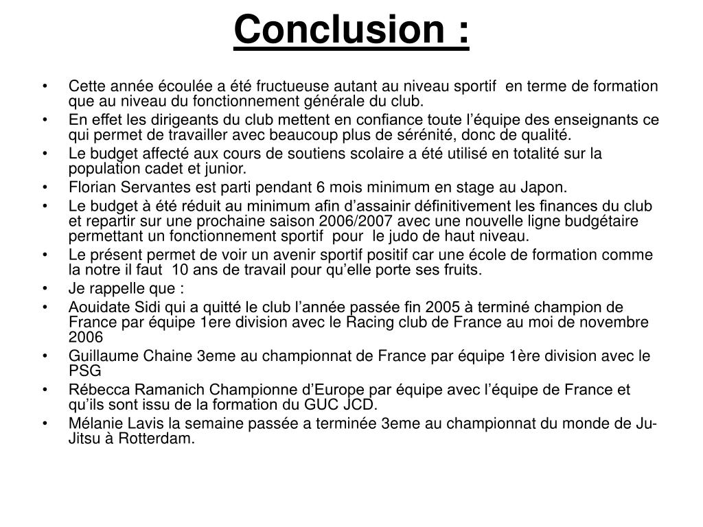 PPT - Bilan Sportif Saison 2005-2006 PowerPoint Presentation, free ...