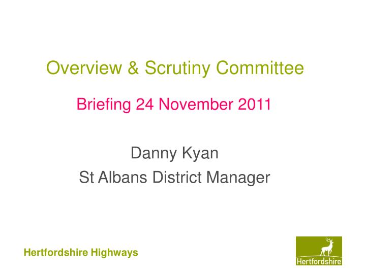 PPT - Overview & Scrutiny Committee PowerPoint Presentation, free ...