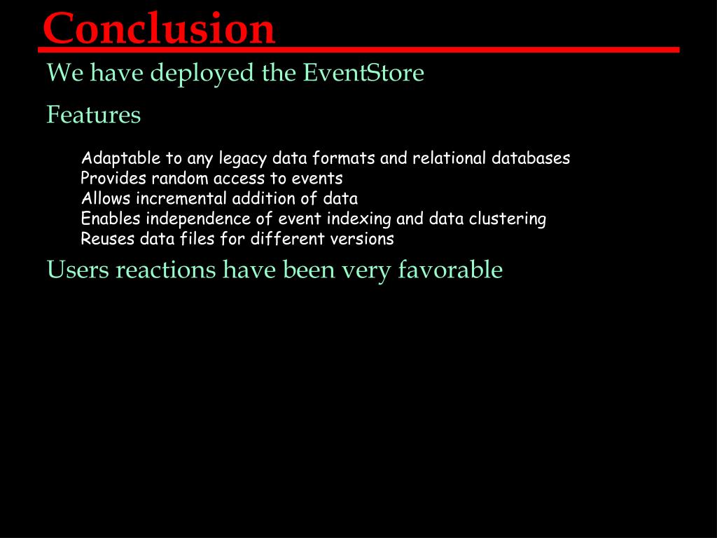 Ppt Eventstore Managing Event Versioning And Data Partitioning Using Legacy Data Formats