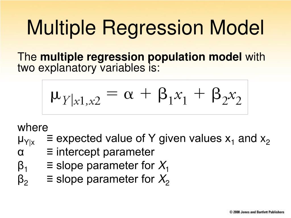 PPT Chapter 15 Multiple Linear Regression PowerPoint Presentation 