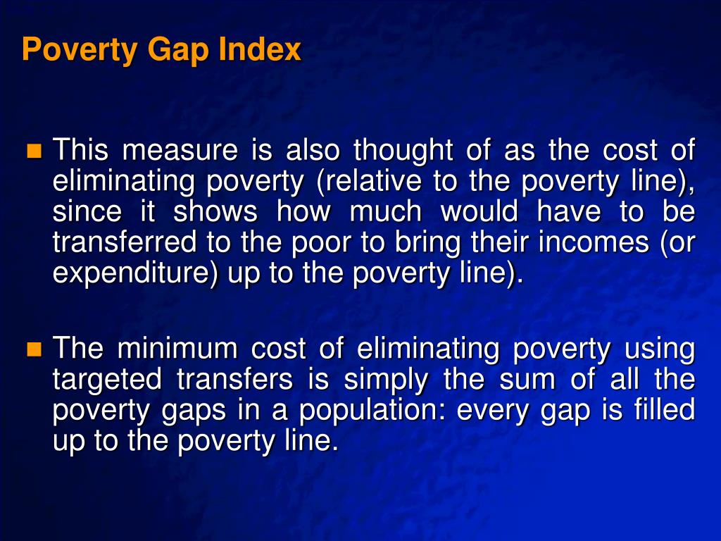 PPT - Poverty Measures Celia M. Reyes Introduction to Poverty Analysis ...