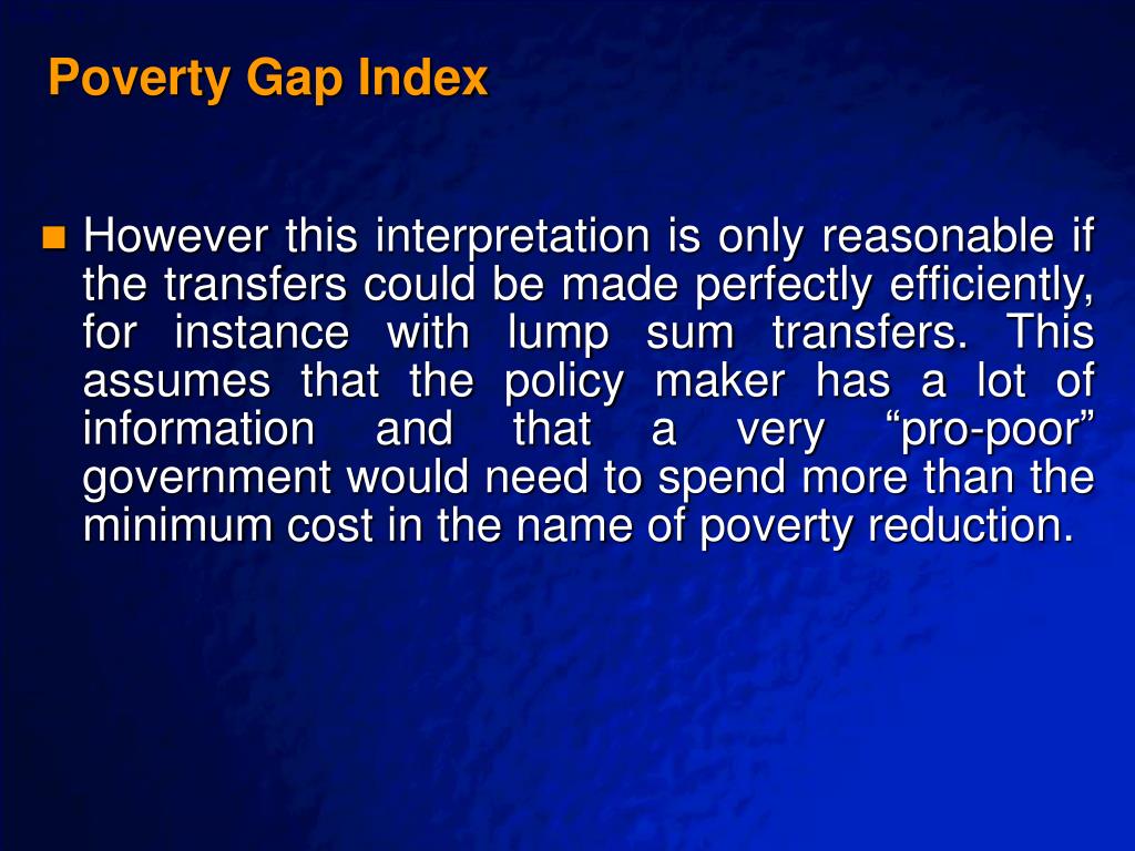 PPT - Poverty Measures Celia M. Reyes Introduction to Poverty Analysis ...