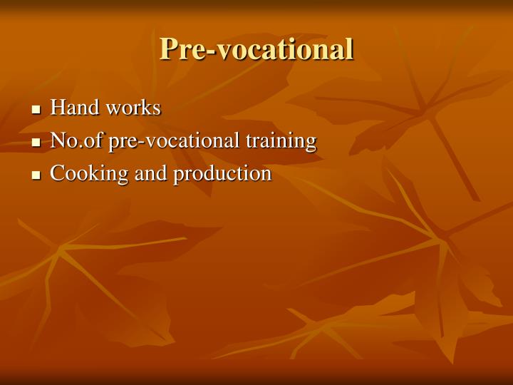 PPT - Pre-vocational PowerPoint Presentation, free download - ID:3322116