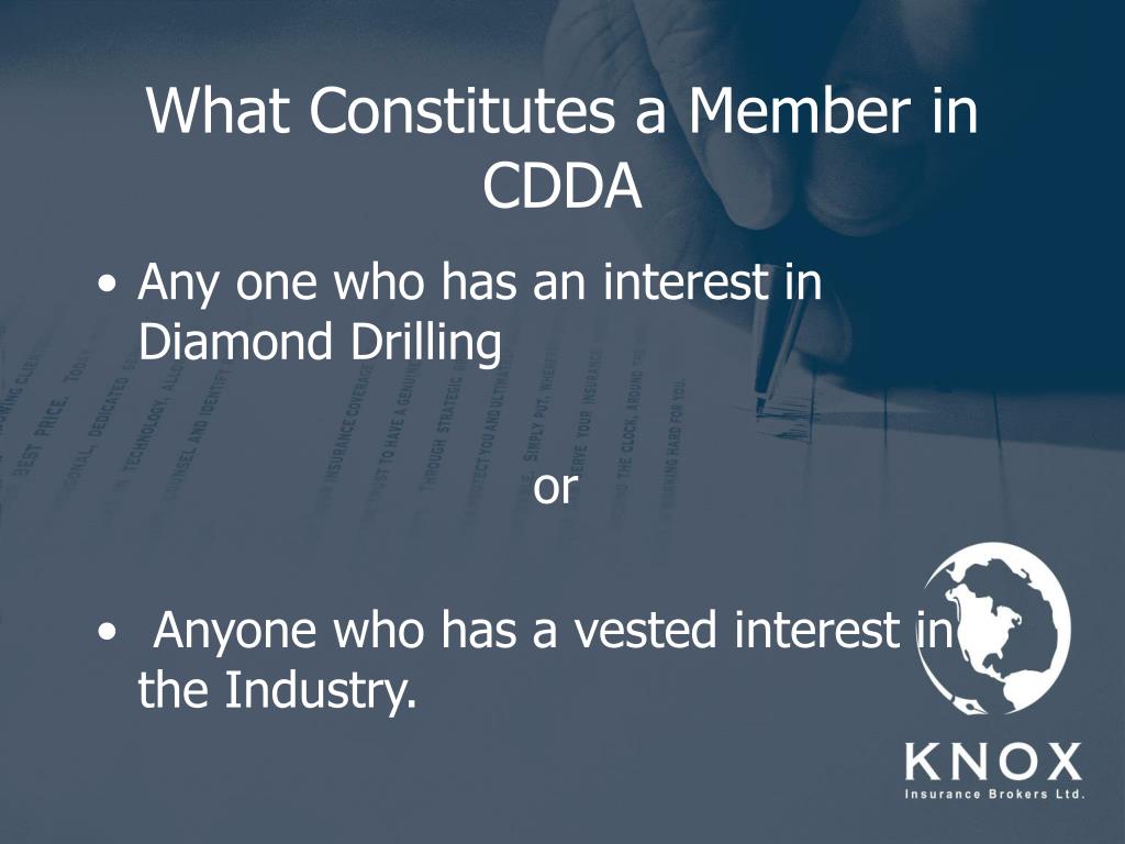 PPT - CDDA Presentation AGM 2007 Bernie Robertson CAIB,CPIB,CRM Knox ...
