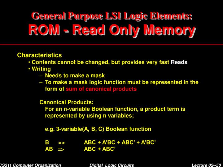 PPT - Lecture 02 : Digital Logic Circuits(1) PowerPoint Presentation ...