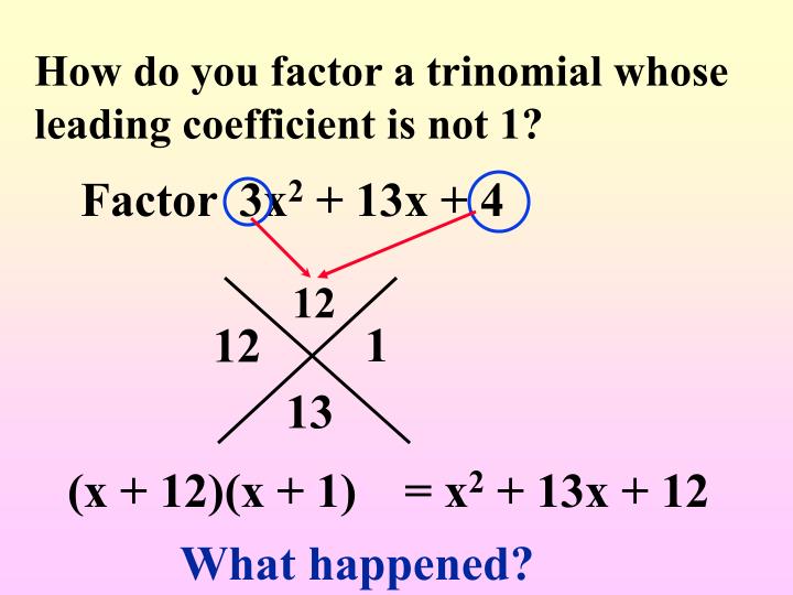 PPT Factoring Polynomials The Diamond Method PowerPoint Presentation ppt-factoring-polynomials-the-diamond-method-powerpoint-presentation