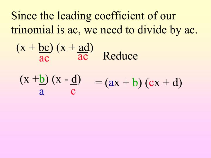 PPT - Factoring Polynomials The Diamond Method PowerPoint Presentation ...