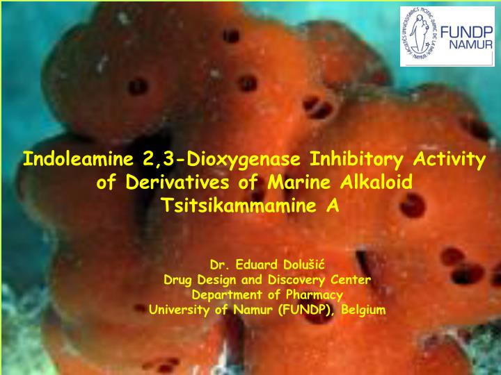 PPT - Indoleamine 2,3-Dioxygenase Inhibitory Activity of Derivatives of ...