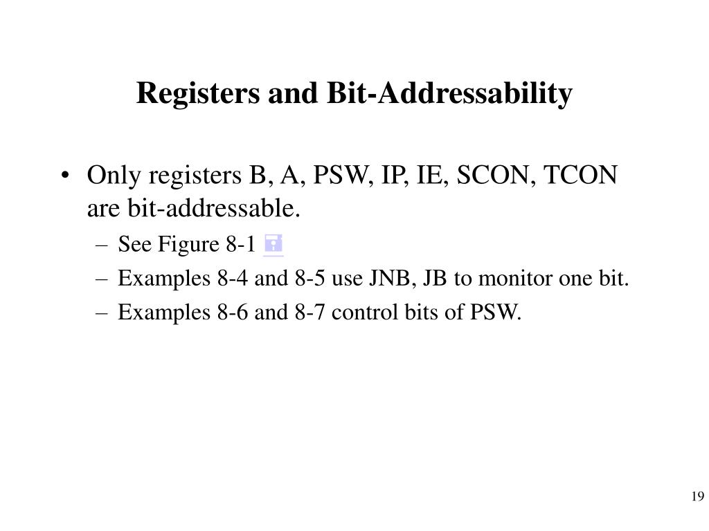 PPT - Chapter 8 Single-bit Instructions and Programming PowerPoint ...