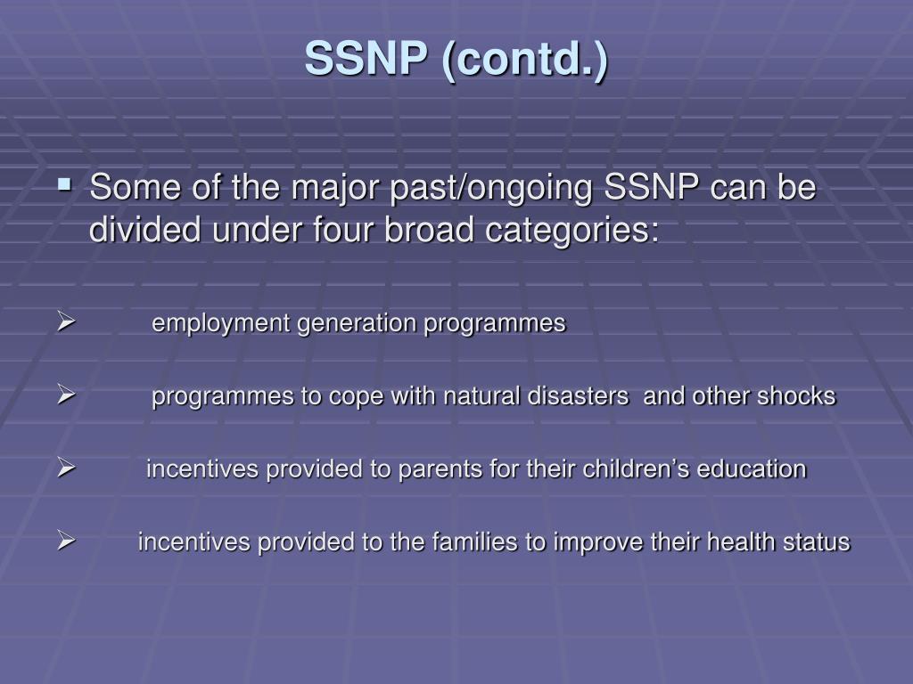 PPT - SOCIAL SAFETY NET PROGRAMMES IN BANGLADESH* PowerPoint ...