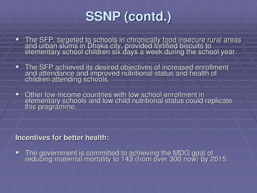 PPT - SOCIAL SAFETY NET PROGRAMMES IN BANGLADESH* PowerPoint ...