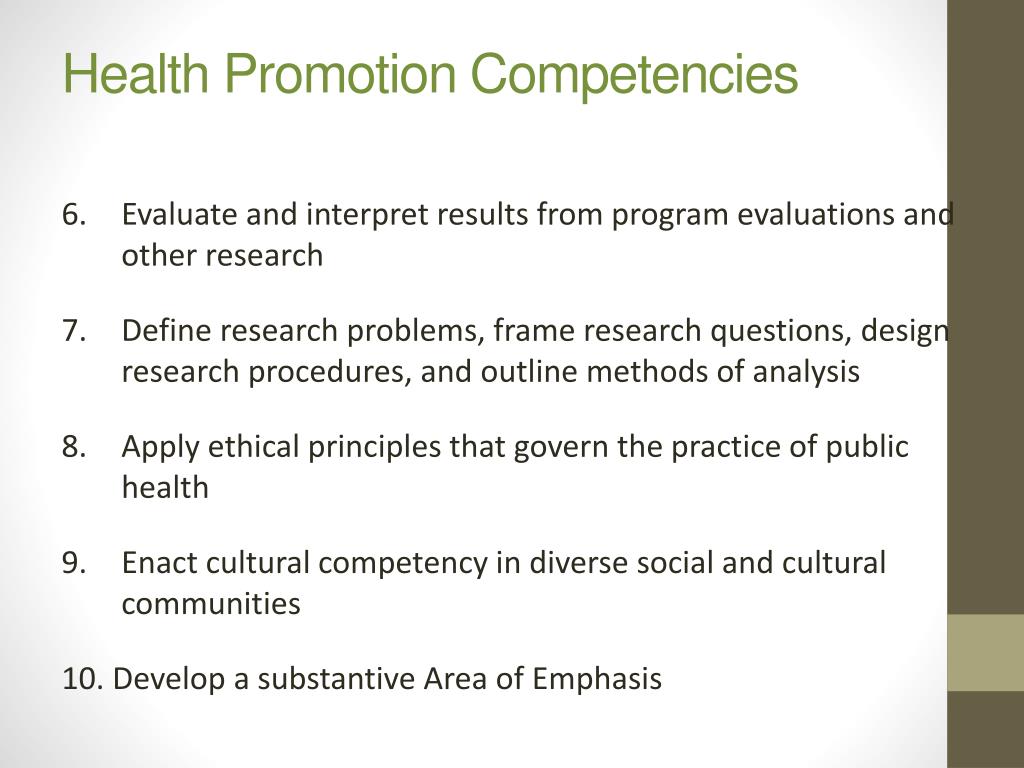 PPT - Health Promotion MPH Track Prospective Student Orientation 2014 ...