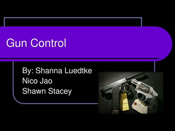 PPT - Gun Control PowerPoint Presentation, free download - ID:3323879