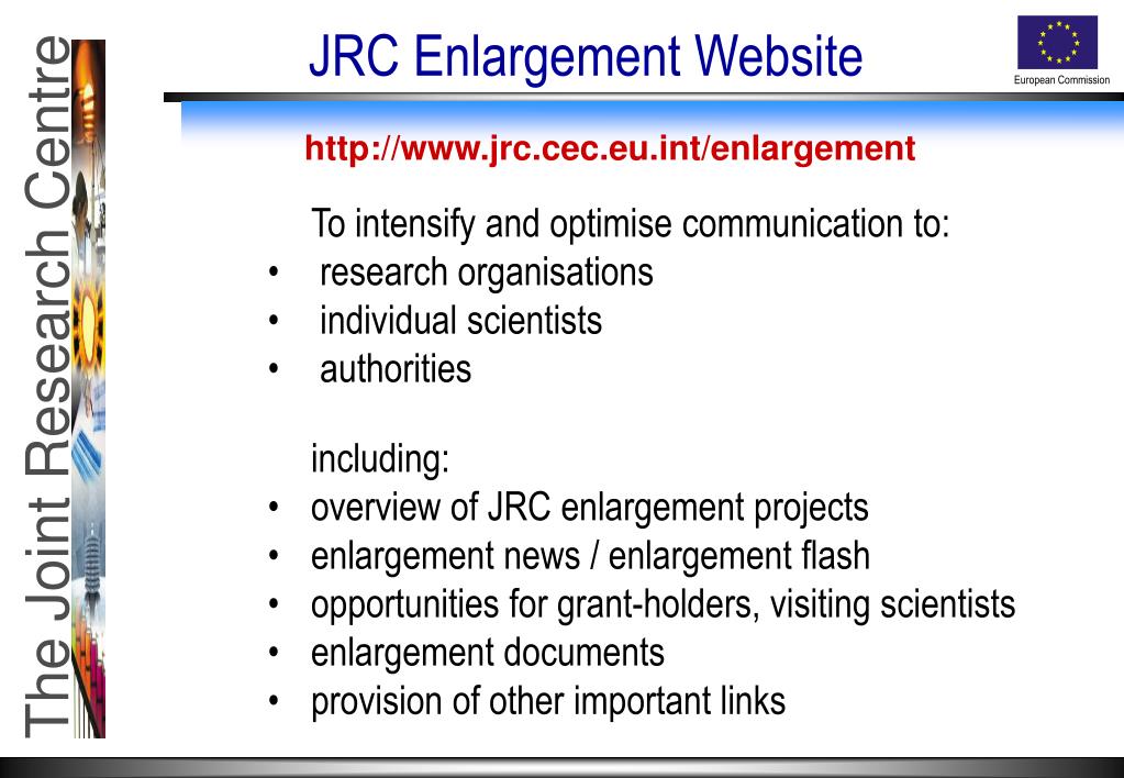 PPT - Opportunities for collaborating with the JRC Dr. G.Caratti Warsaw ...