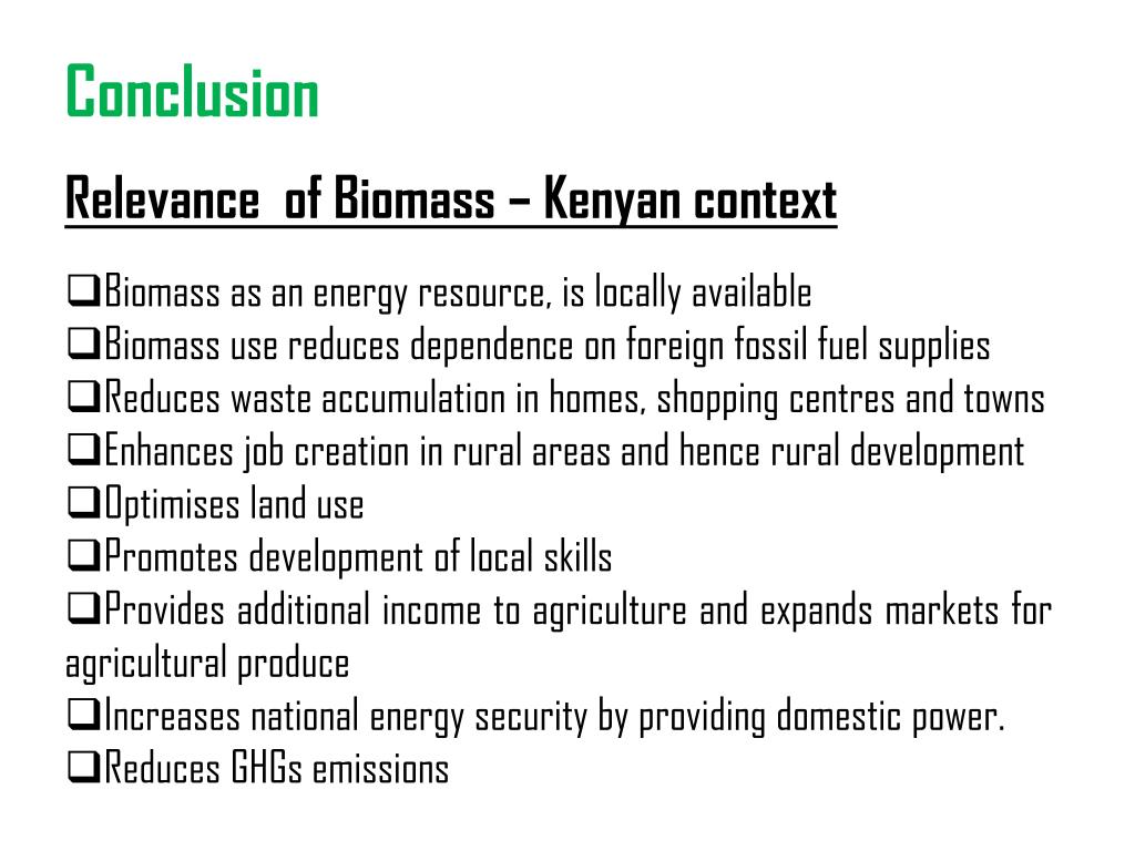 PPT - Renewable Energy resources, Biomass and Biofuels in Africa ...