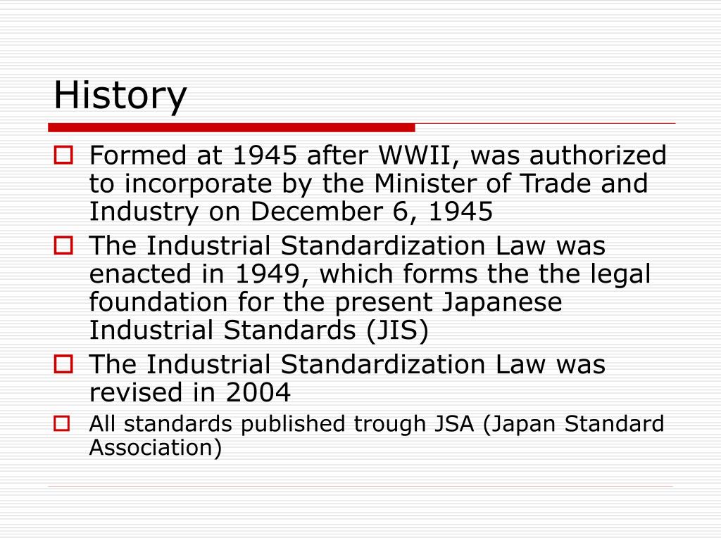 PPT - JIS (Japan Industrial Standards) PowerPoint Presentation, free ...