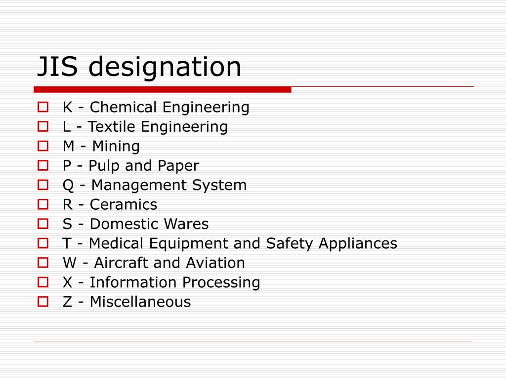 PPT - JIS (Japan Industrial Standards) PowerPoint Presentation, free ...