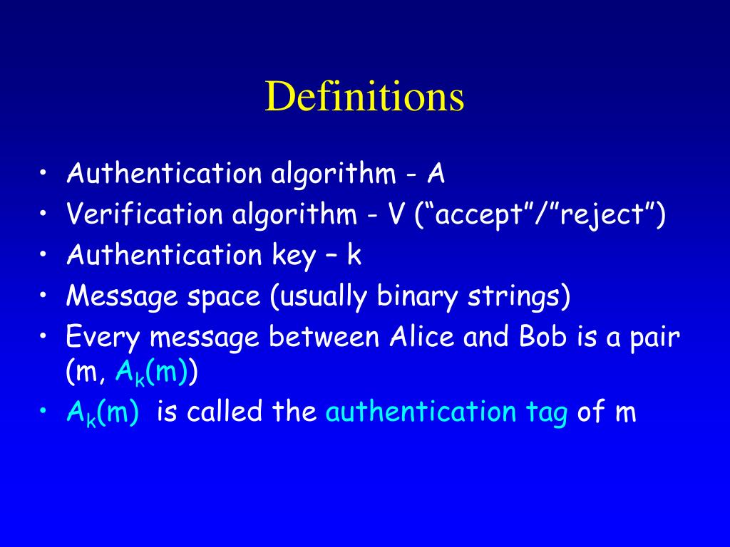 Ppt Lecture 4 Data Integrity And Authentication Message Authentication Codes Macs Powerpoint 1394