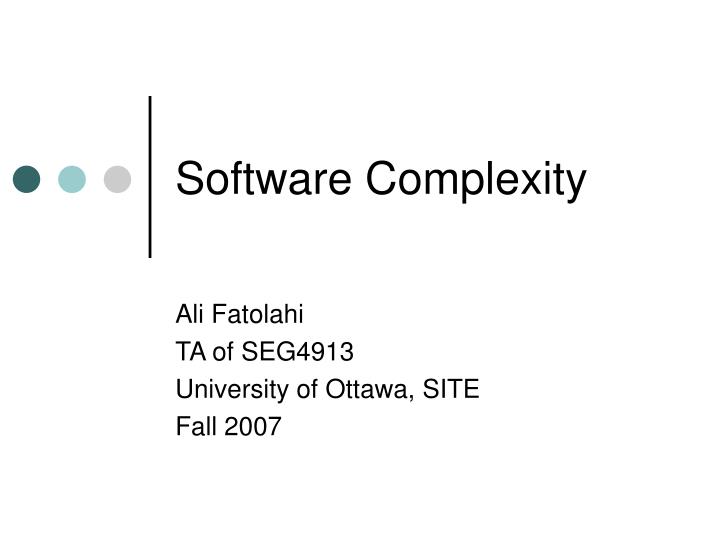 PPT - Software Complexity PowerPoint Presentation, free download - ID ...