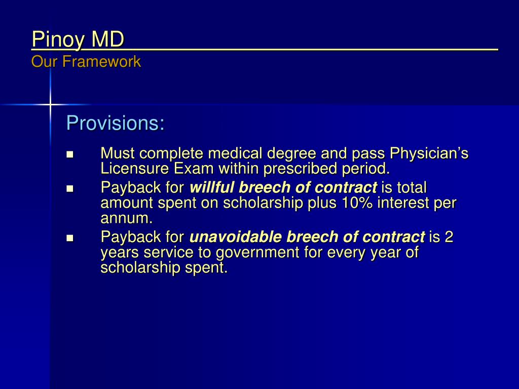 PPT - Pinoy MD A 10-yr Philippine Medical Scholarship Program ...