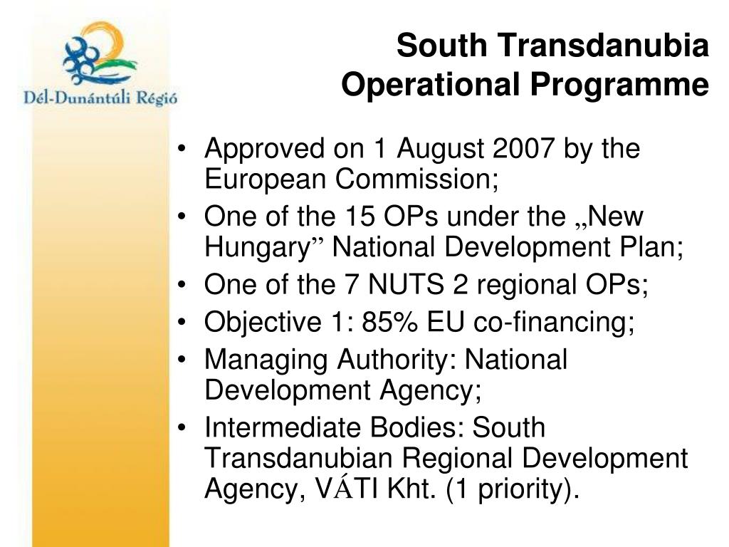 PPT - Strategic Development in South Transdanubia: Building a Flavorful ...