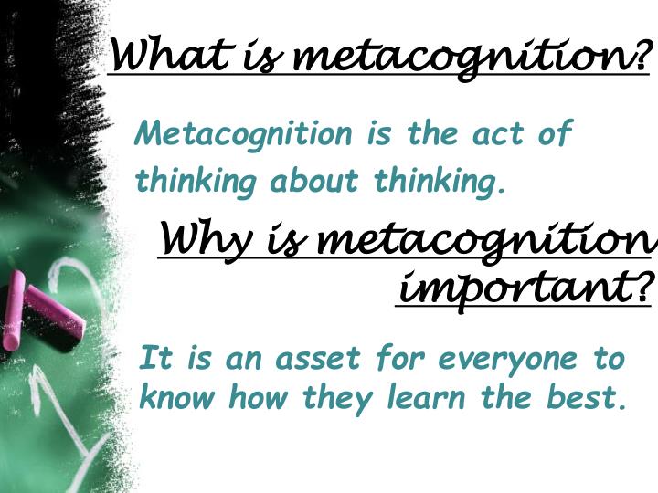 PPT - Metacognition PowerPoint Presentation - ID:3326654