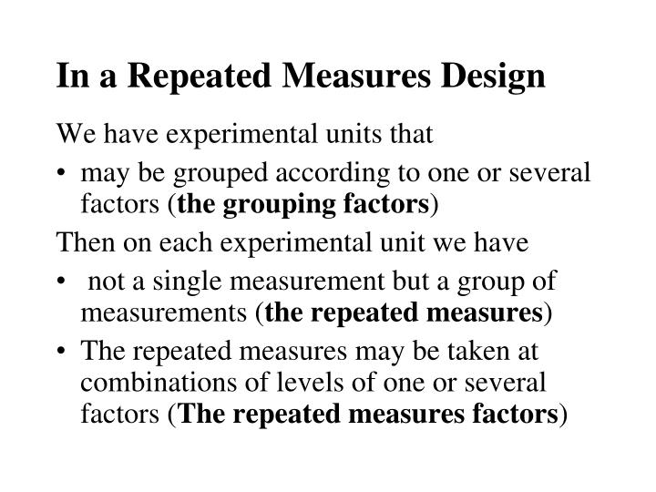 PPT - Repeated Measures Designs PowerPoint Presentation - ID:3326918
