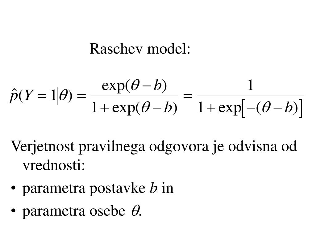 PPT - KLASIČNA TESTNA TEORIJA (TEORIJA PRAVEGA DOSEŽKA) PowerPoint ...
