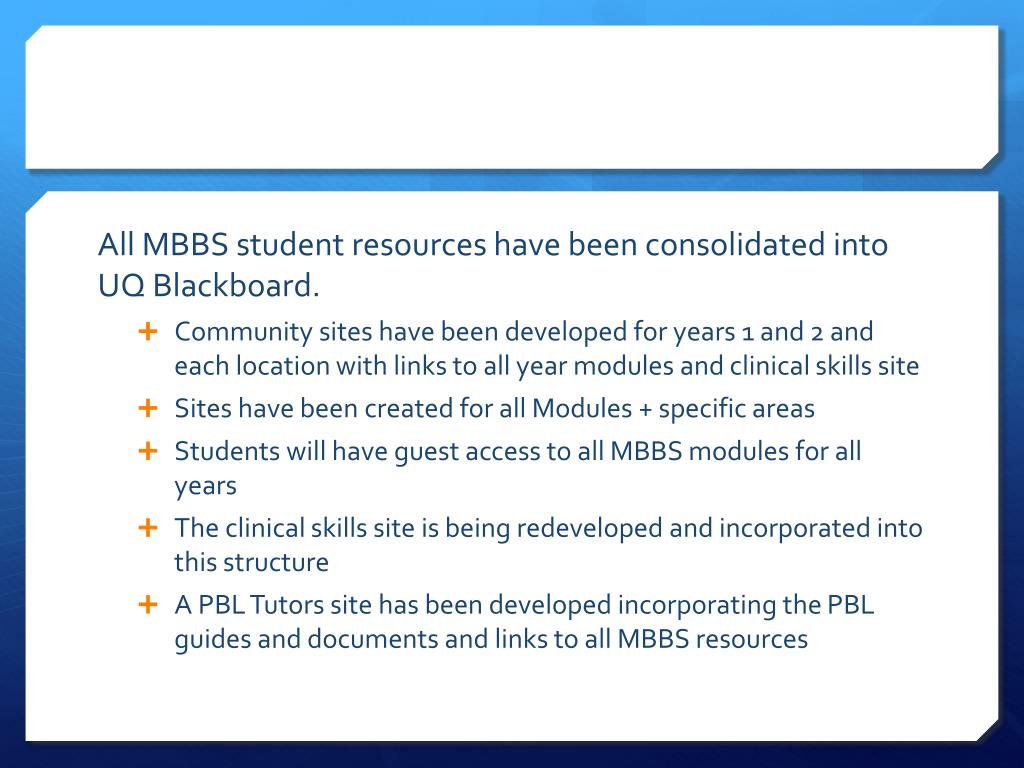 PPT - A vision for eLearning in the School of Medicine PowerPoint ...