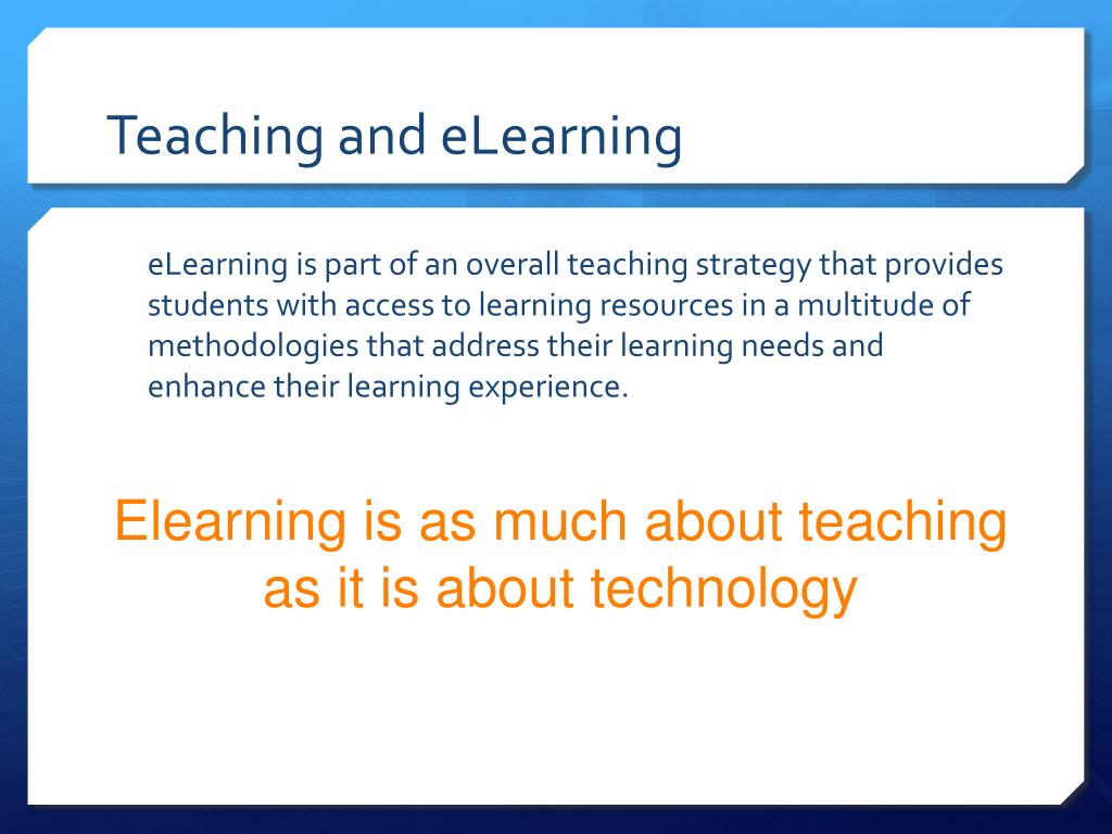 PPT - A vision for eLearning in the School of Medicine PowerPoint ...