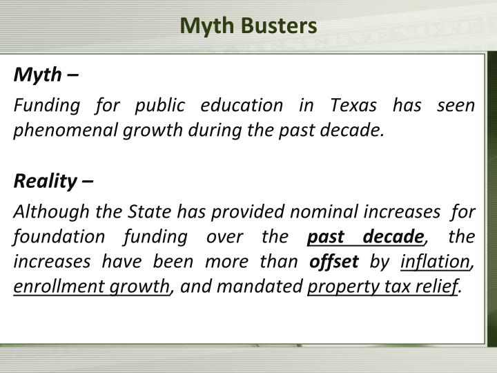 PPT - Myth Busters PowerPoint Presentation, free download - ID:3328636