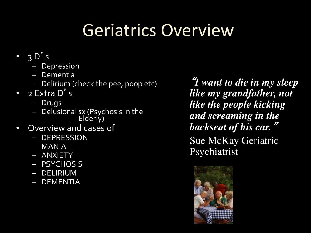 PPT - Review Of Geriatric Psychiatry PowerPoint Presentation, free ...
