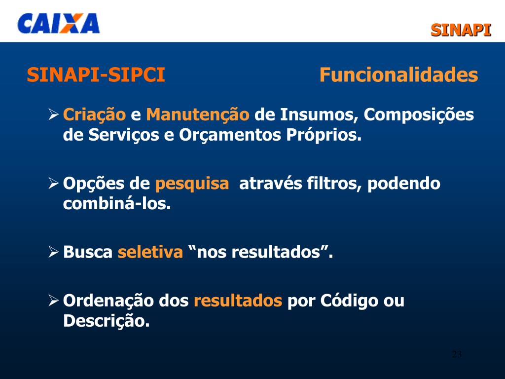 PPT - SISTEMA NACIONAL DE PESQUISA DE CUSTOS E ÍNDICES DA CONSTRUÇÃO ...