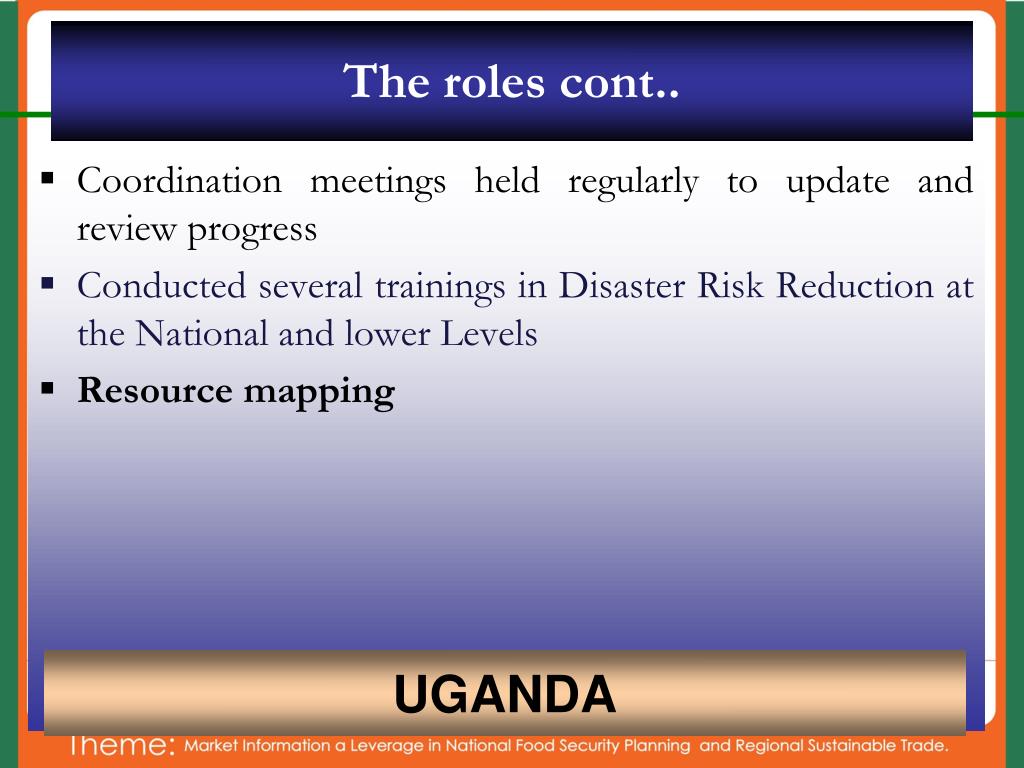 PPT - Presentation On Disaster and preparedness situation in Uganda At ...