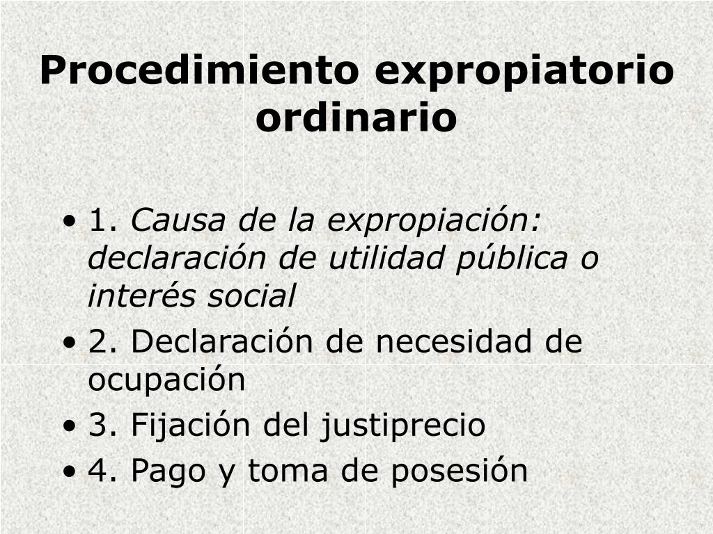 PPT - Lección 4. Expropiación forzosa (2) PowerPoint Presentation, free ...
