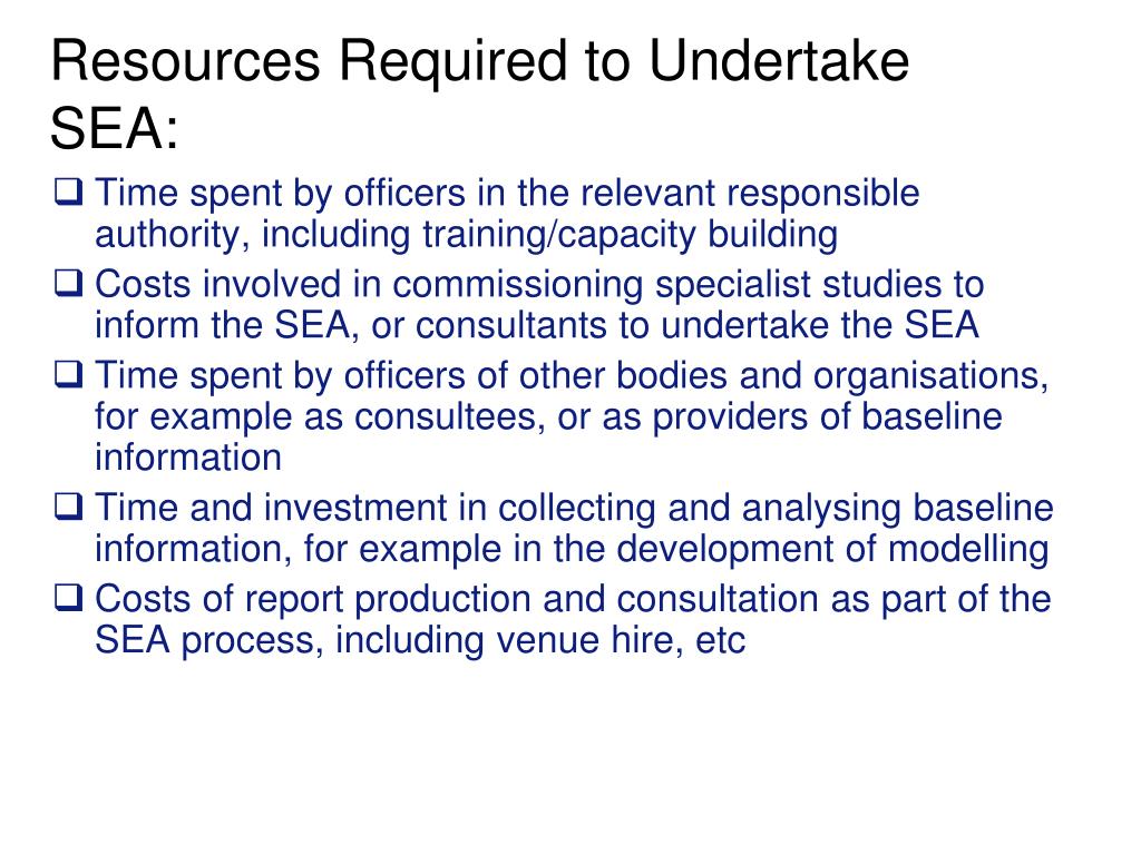 PPT - Strategic Environmental Assessment (SEA) and the Planning Process ...