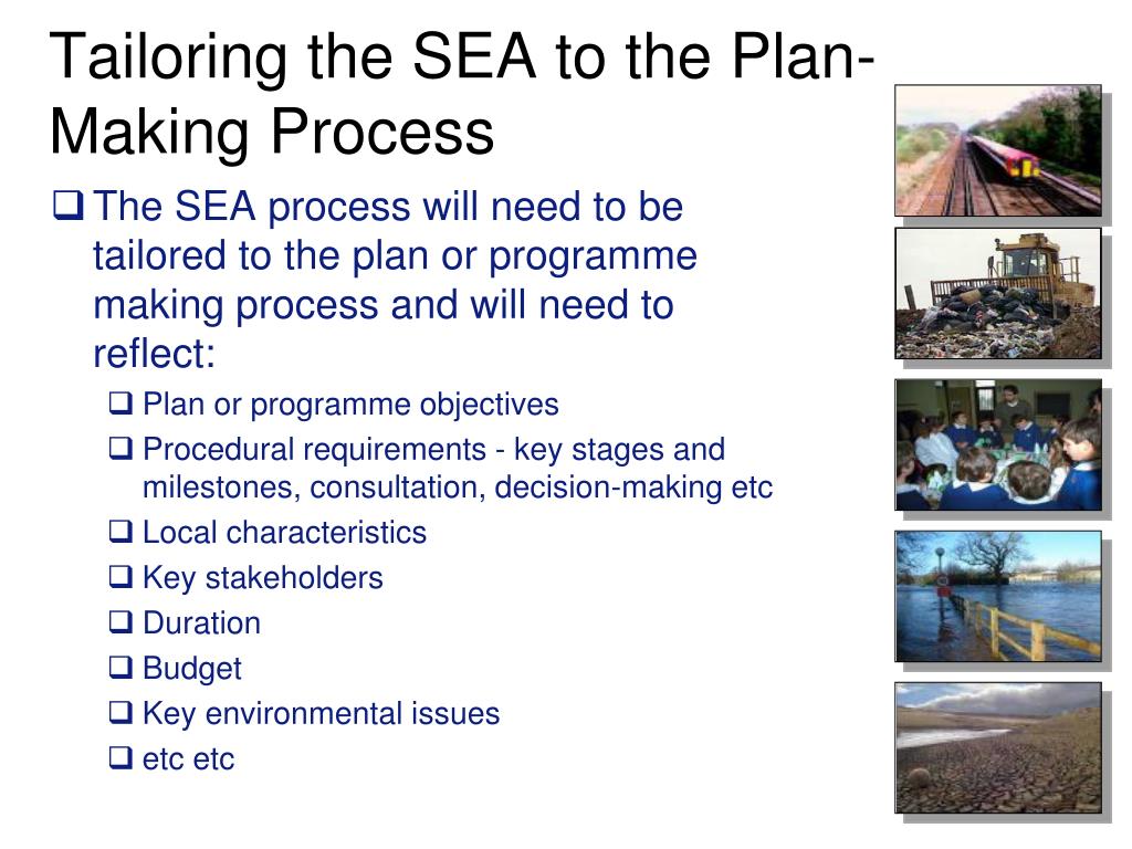 Ppt Strategic Environmental Assessment Sea And The Planning Process